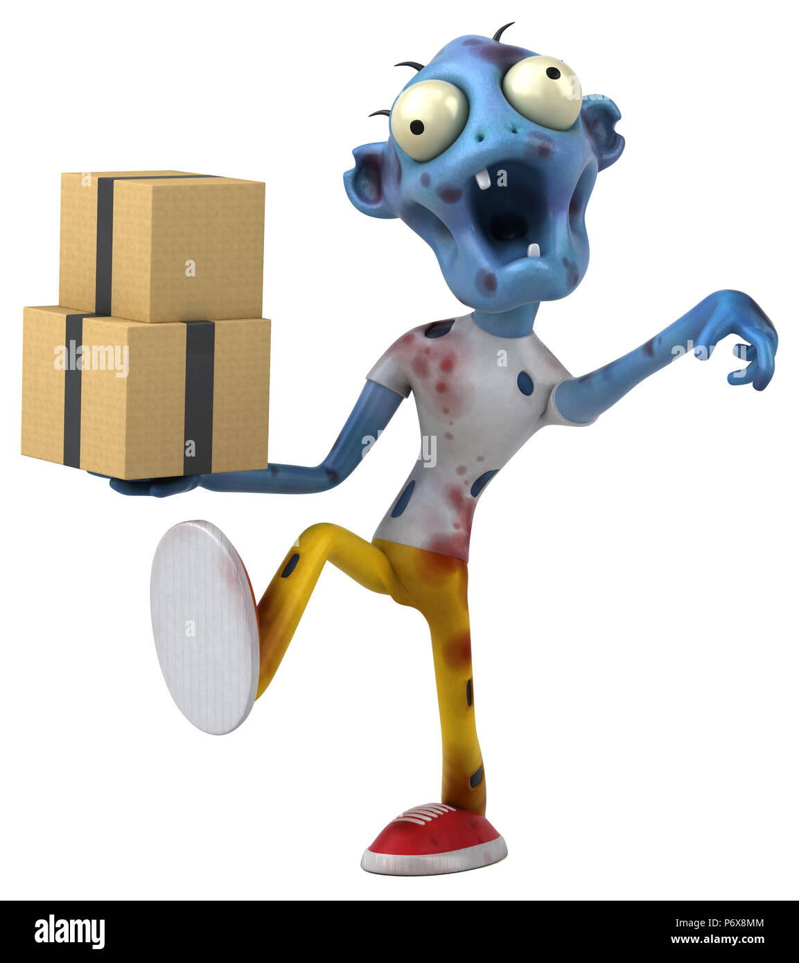 Zombie fun cartoon character boxes hi-res stock photography and images ...