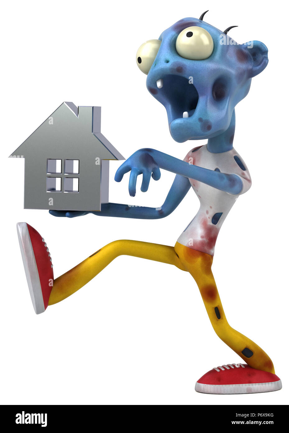 Zombie fun cartoon character house hi-res stock photography and images ...