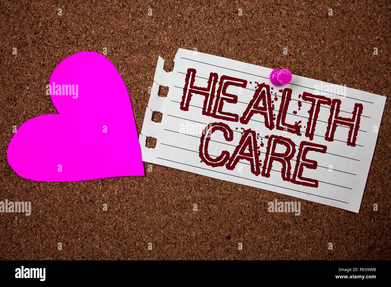 Handwriting text Health Care. Concept meaning Medical Maintenance ...