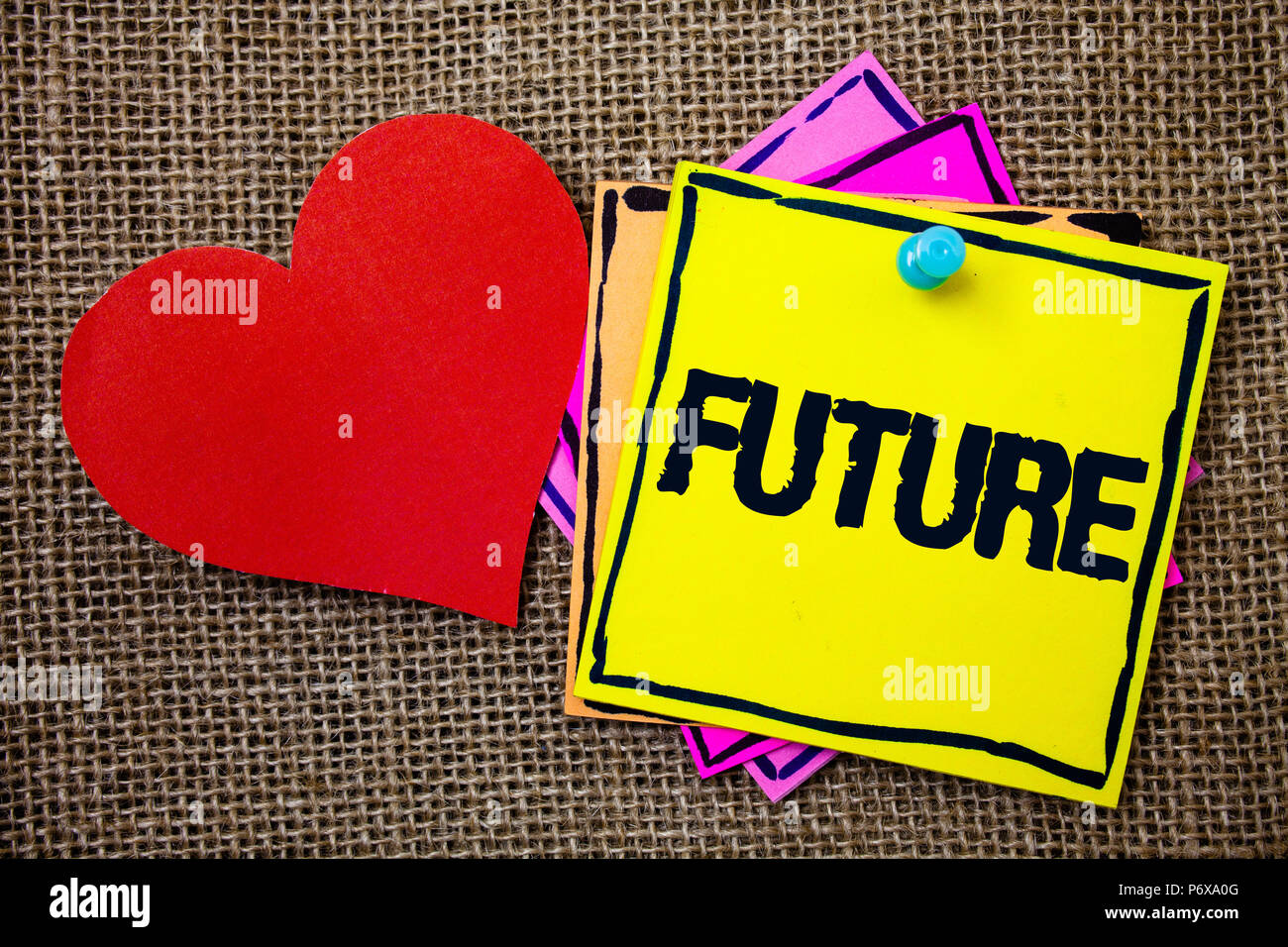 Writing note showing Future. Business photo showcasing Period of time ...