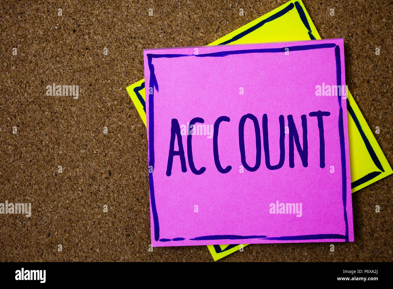 Conceptual hand writing showing Account. Business photo text ...
