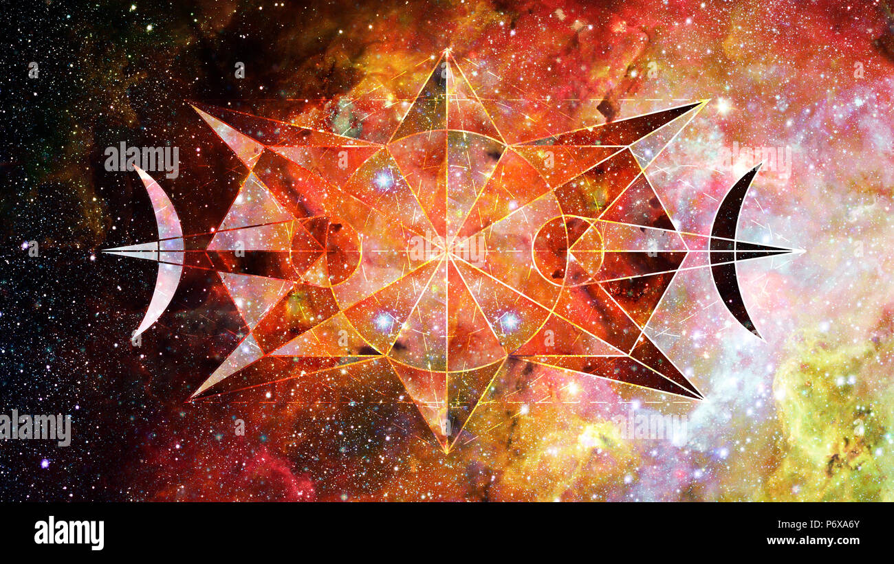 Space Triangles Wallpaper Nebulae