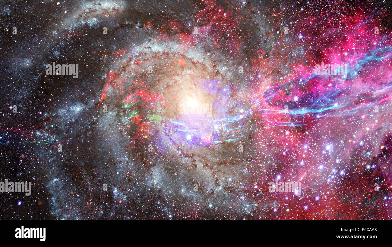Universe filled with stars, nebula and galaxy. Elements of this image ...