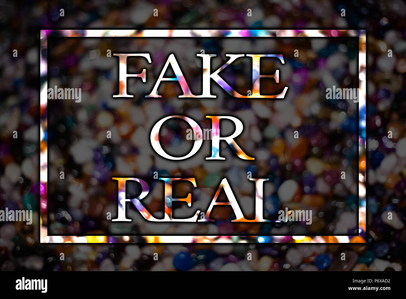 Text sign showing Fake Or Real. Conceptual photo checking if products ...