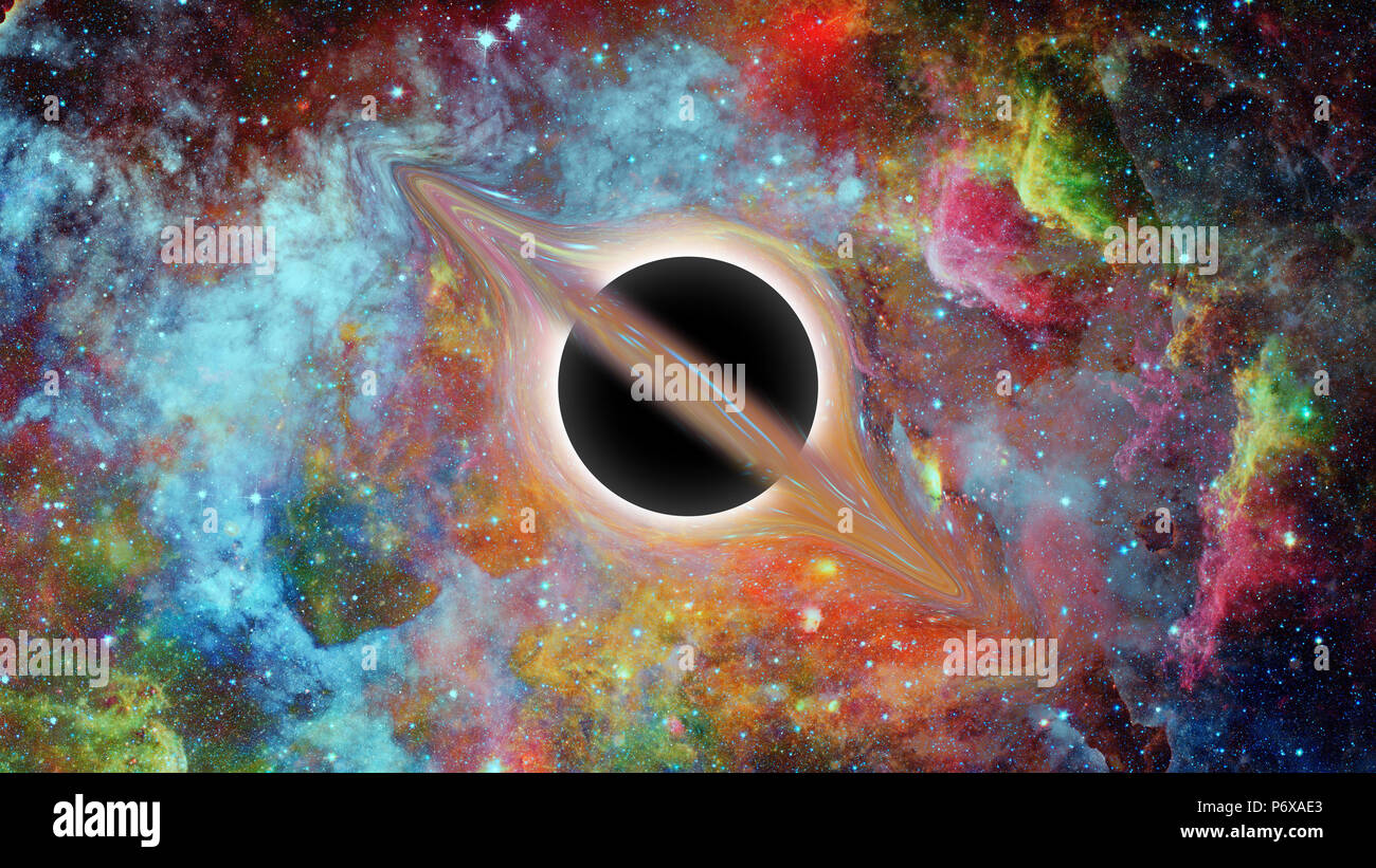 Black hole in outer space. Abstract science art. Elements of this image ...