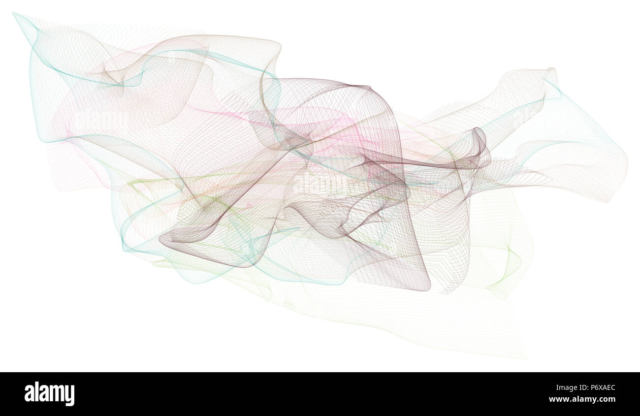 Abstract smoky line art illustrations background Stock Photo - Alamy