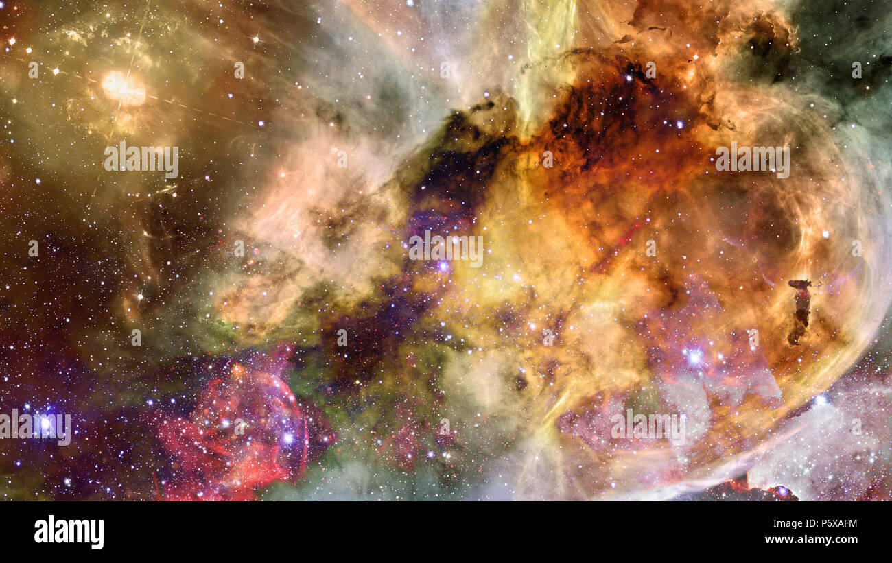 Universe filled with stars, nebula and galaxy. Elements of this image ...