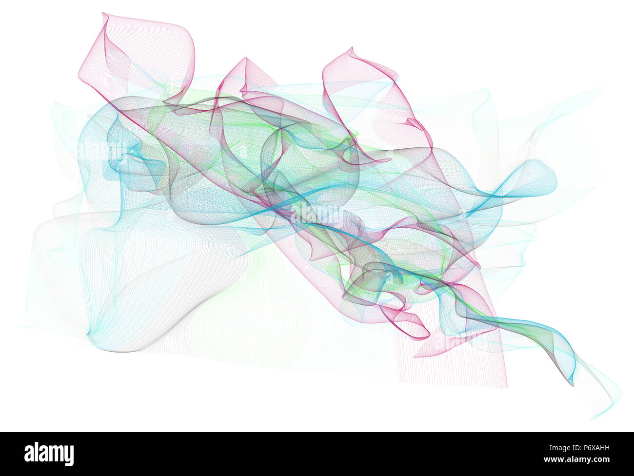 Abstract smoky line art illustrations background Stock Photo - Alamy