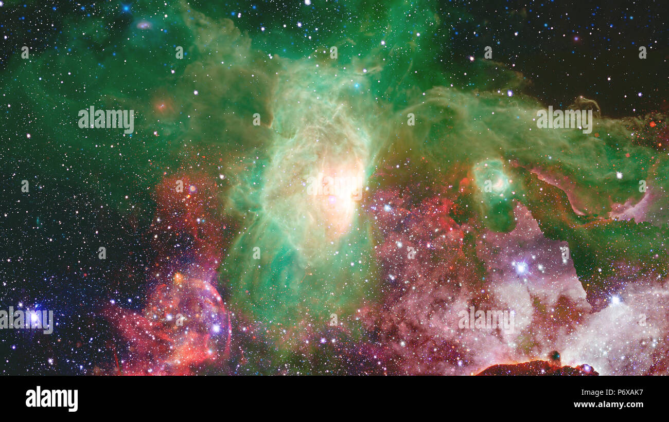 Universe filled with stars, nebula and galaxy. Elements of this image ...
