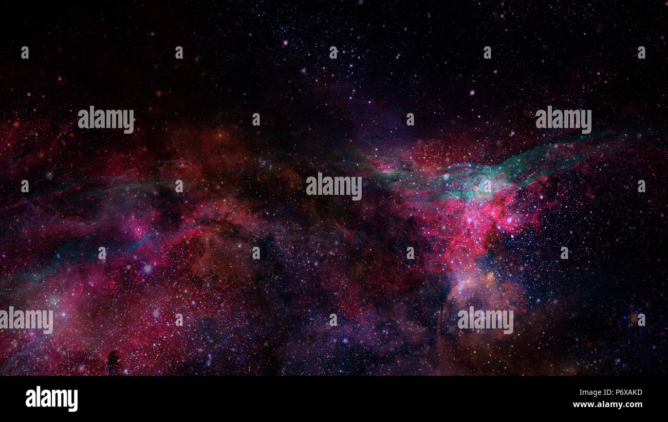 Abstract scientific background - galaxy and nebula in space. Elements ...