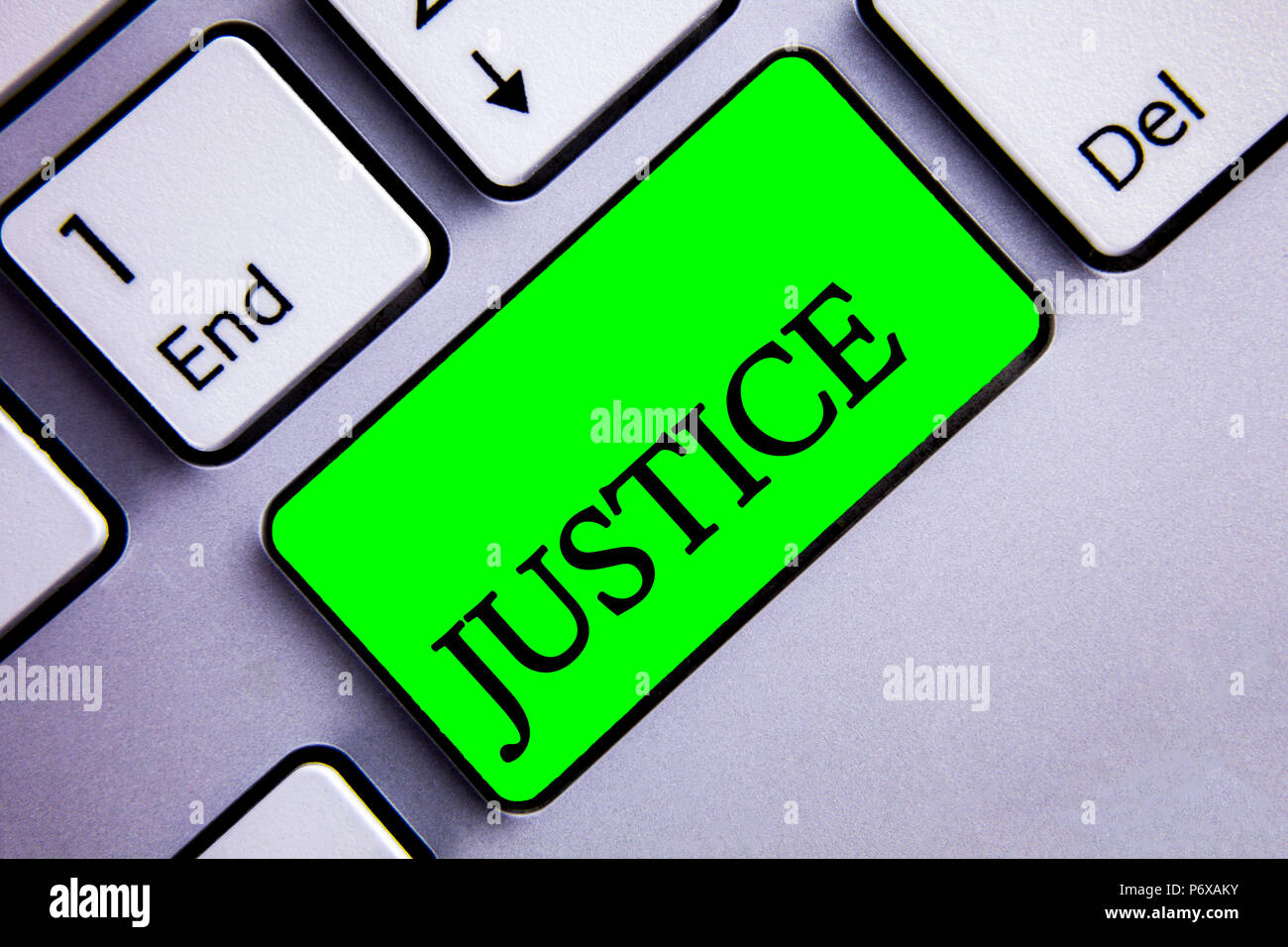 Handwriting text writing Justice. Concept meaning Quality of being just ...