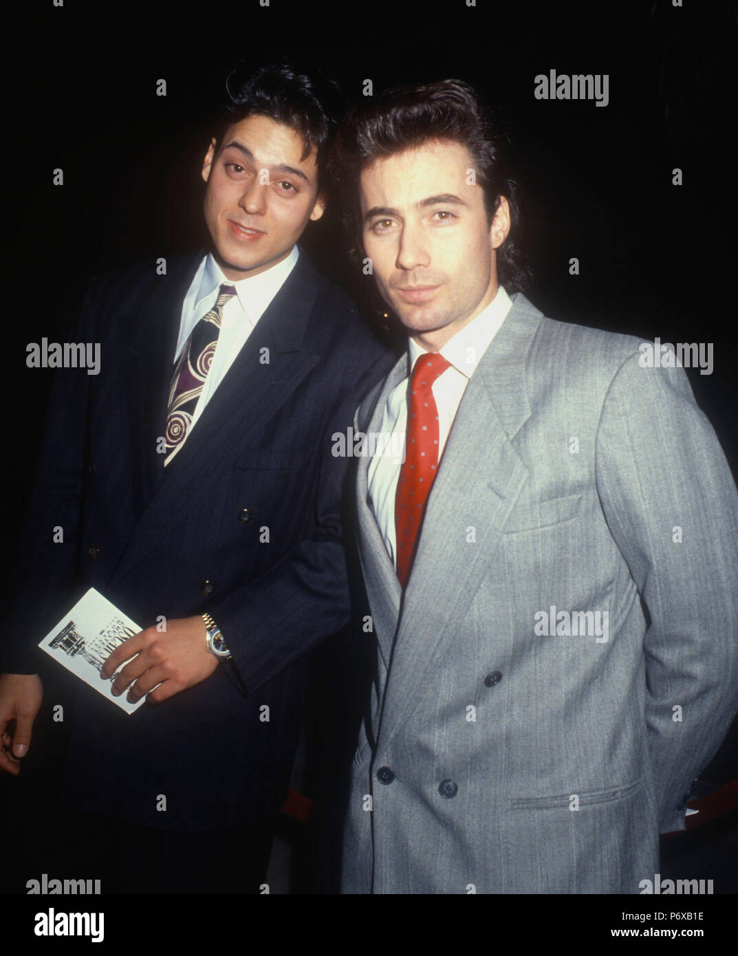 BEVERLY HILLS, CA - JANUARY 15: (L-R) Actors Michael Bays and Peter ...