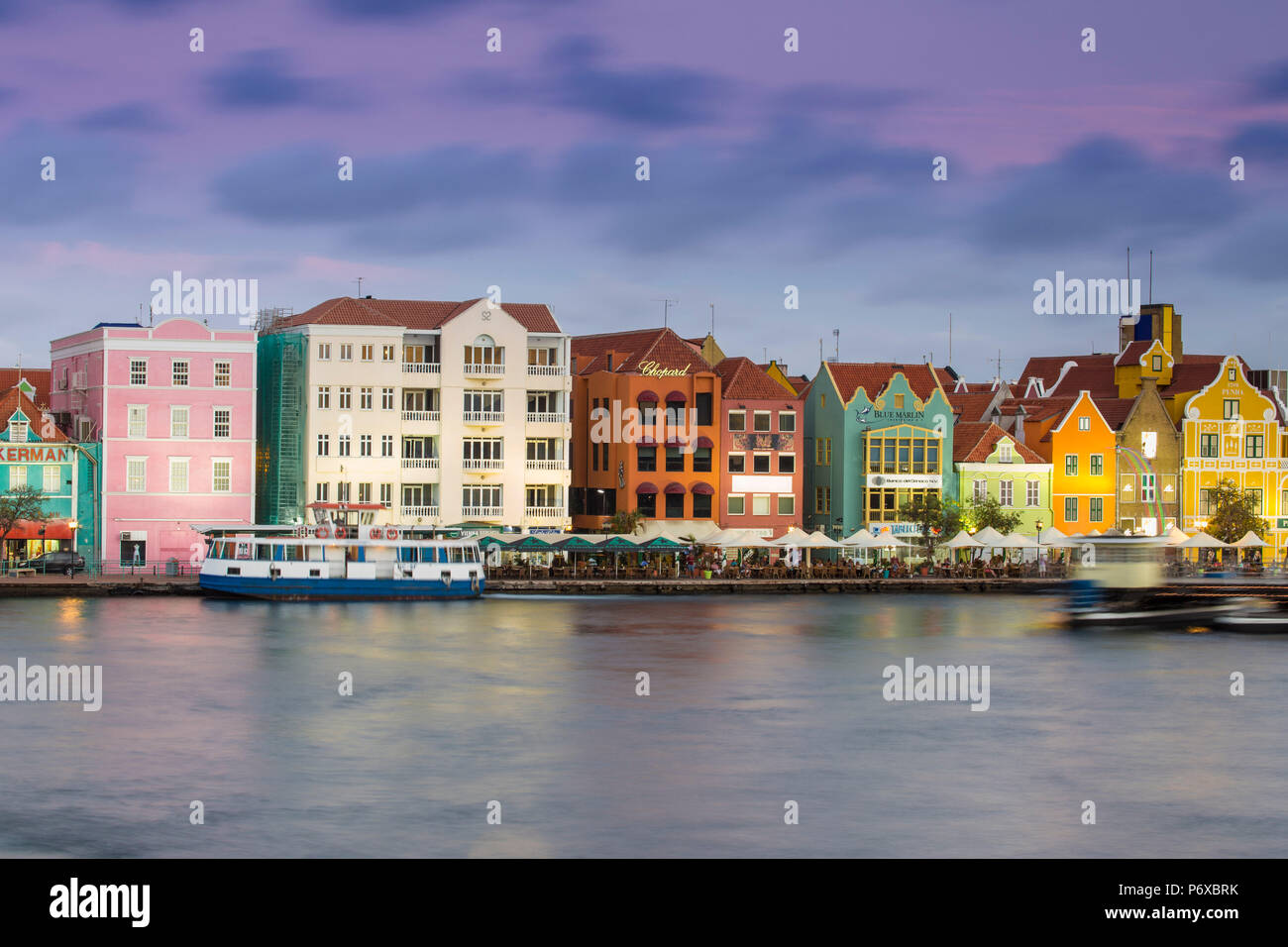 Curacao, Willemstad, View of St Anna Bay, looking towards the Dutch ...