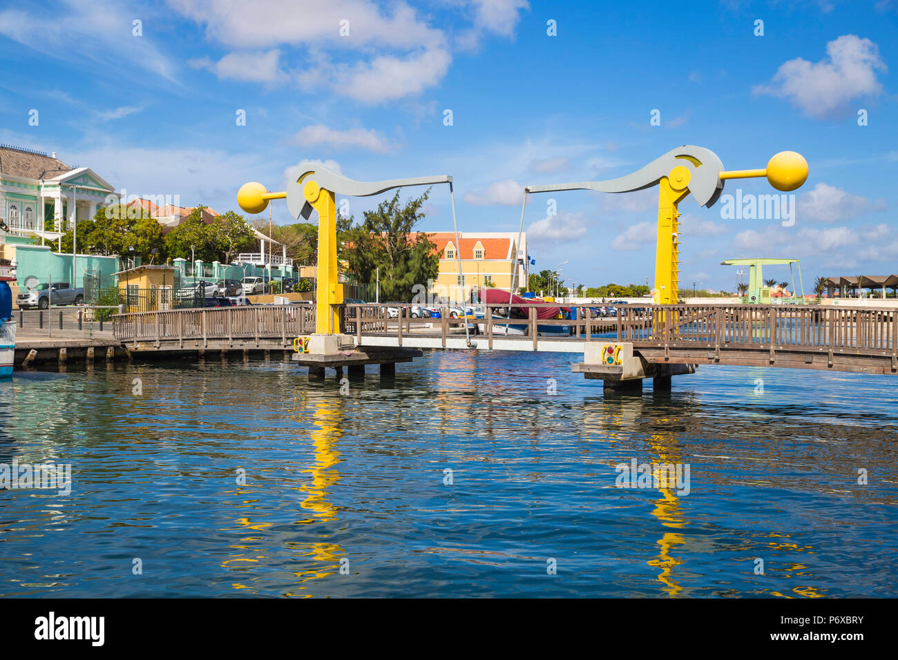 Curacao, Willemstad, Punda, L.B. Smith bridge Stock Photo - Alamy