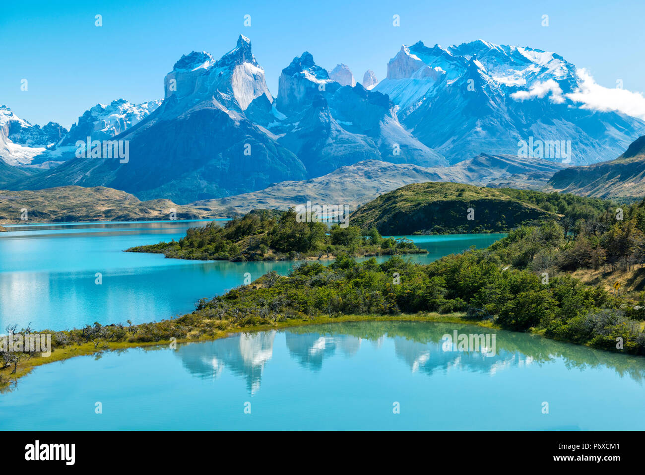 South America, Patagonia, Chile, Region de Magallanes y de la Antartica, Torres del Paine ...