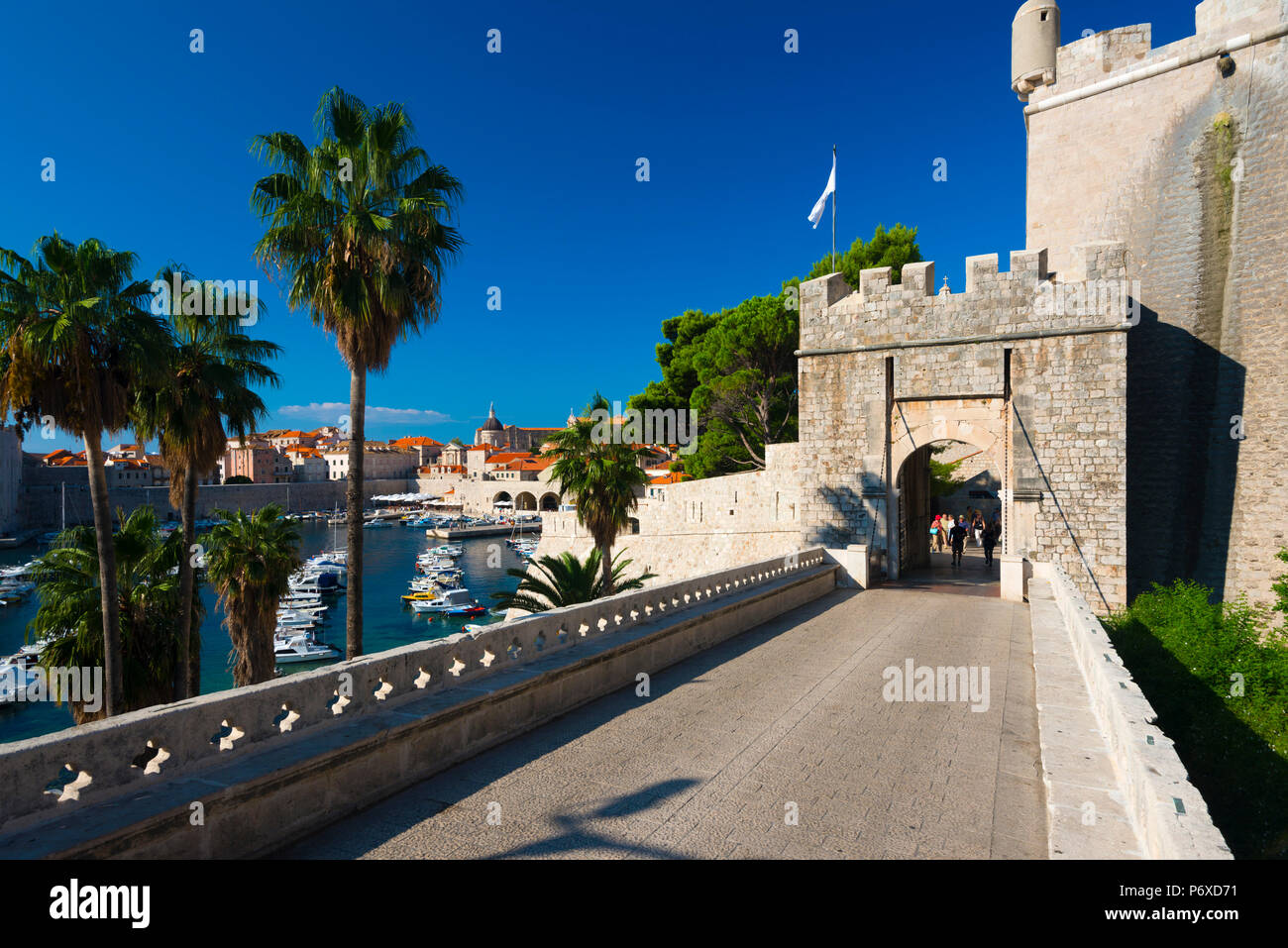 Croatia, Dalmatia, Dubrovnik, Old Town (Stari Grad), Ploce Gate in Old ...