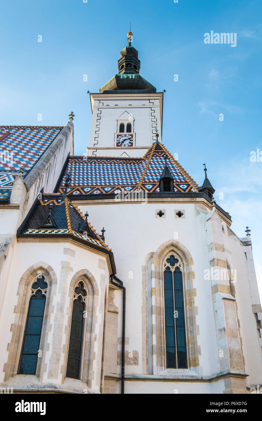 St. Mark's Church, Old Town, Zagreb, Croatia Stock Photo - Alamy
