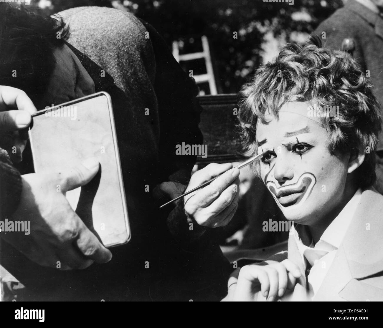 Claudia cardinale magnificent showman circus Black and White Stock ...