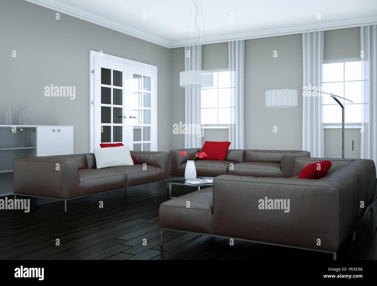 modern bright interior design appartment Stock Photo - Alamy