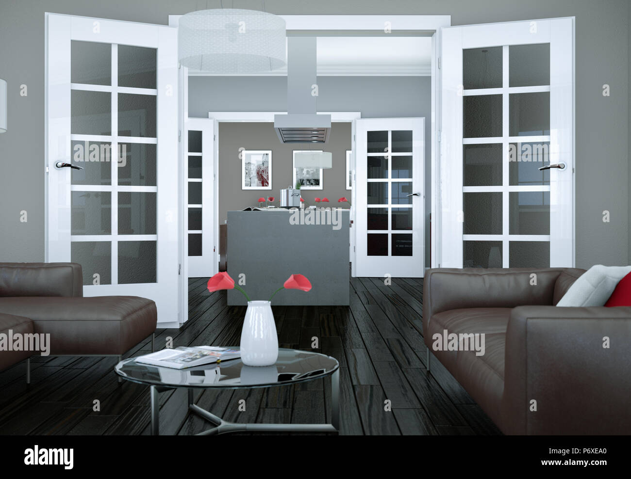 Interior modern scandinavian house hi-res stock photography and images ...