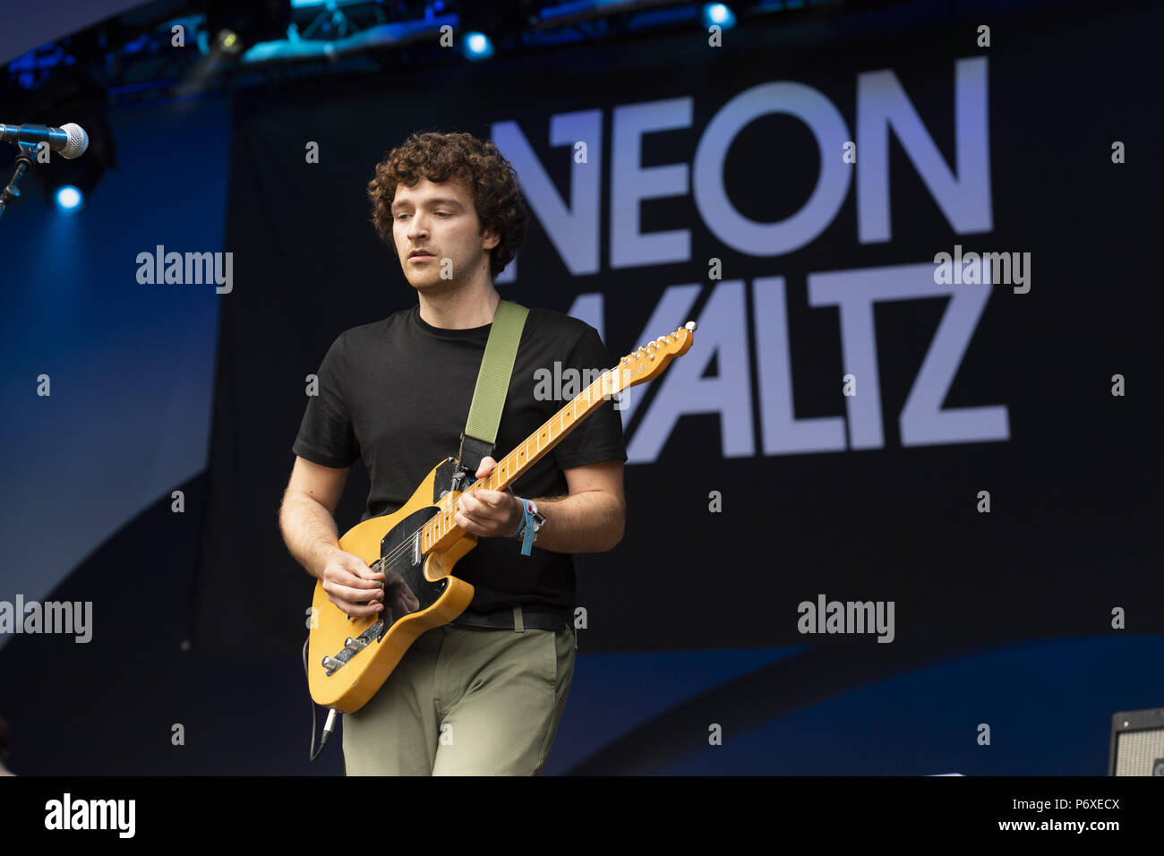 Neon Waltz perform at All Points East Festival Featuring: Kevin Swanson ...