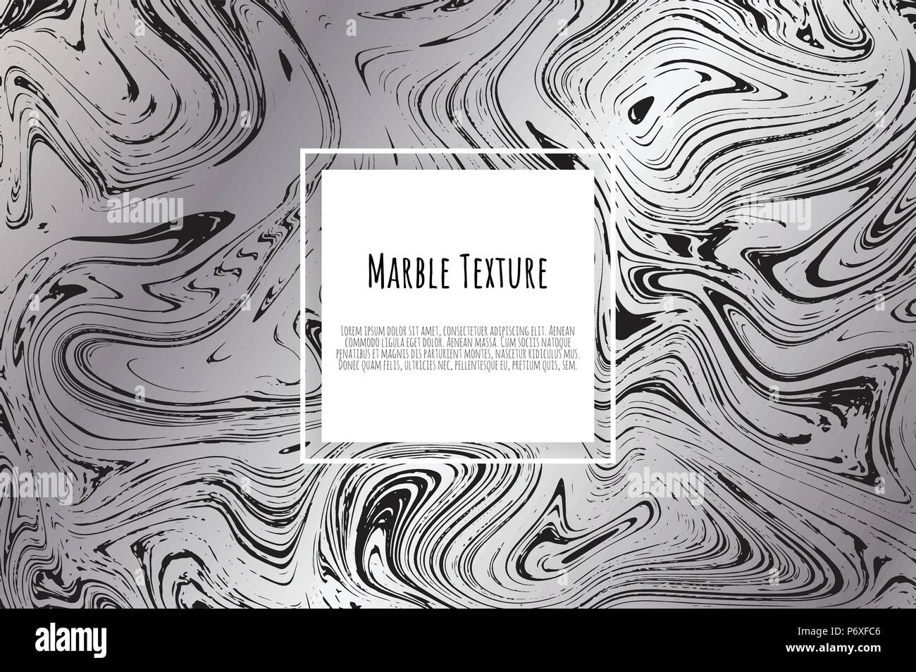 Grey, black, white marble template. Trendy pattern, graphic poster ...