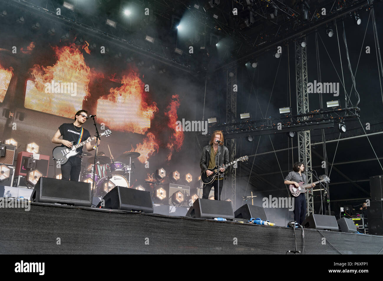 The Amazons perform at All Points East Festival Featuring: Matt Thomson ...