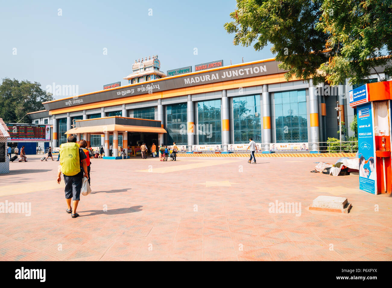 Madurai, India - January 3, 2018 : Madurai junction railway station ...