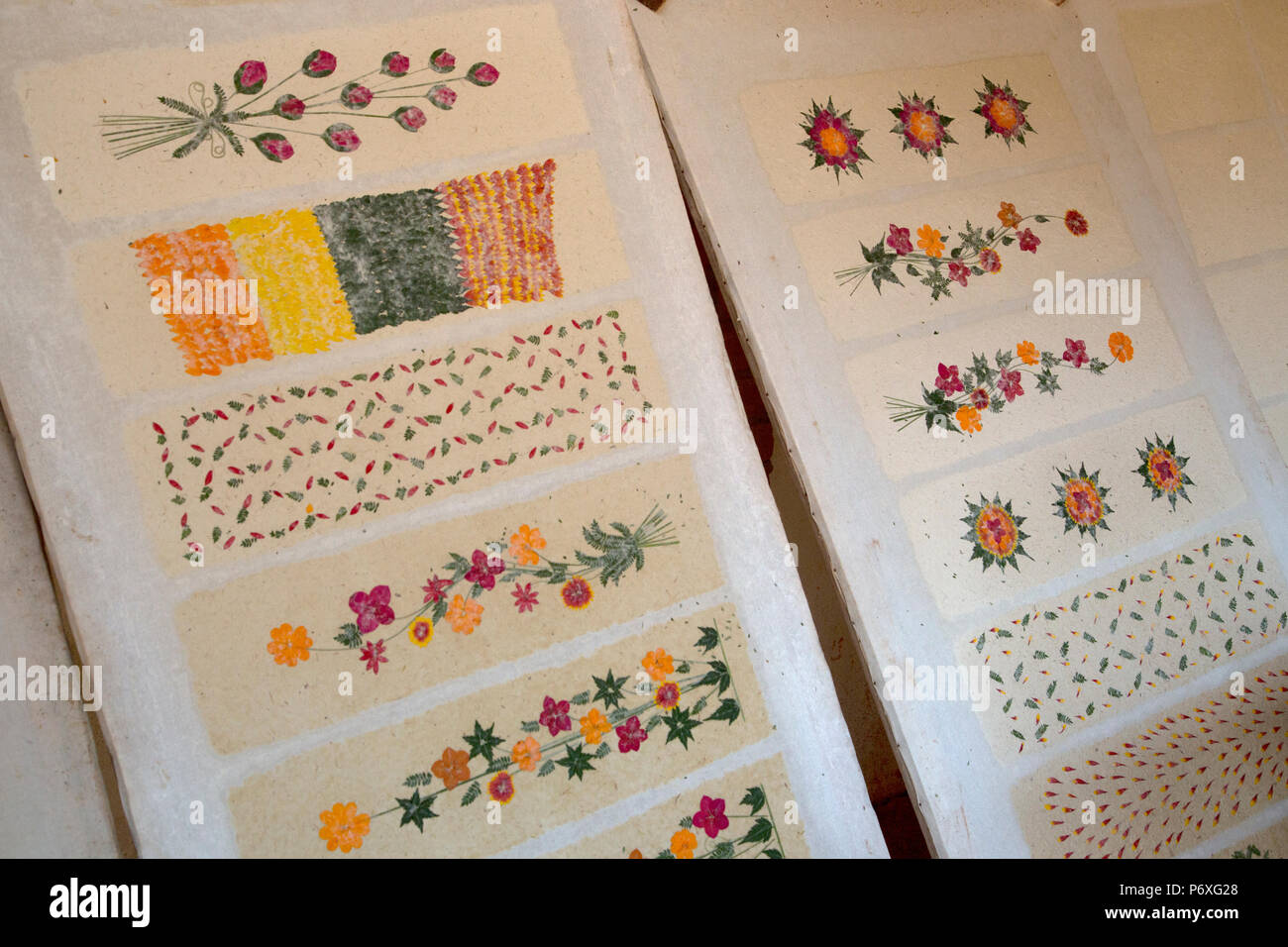 Hand made paper, Madagascar Stock Photo - Alamy
