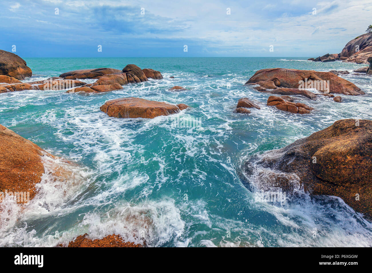 Sea surf. Koh Samui. Thailand Stock Photo - Alamy