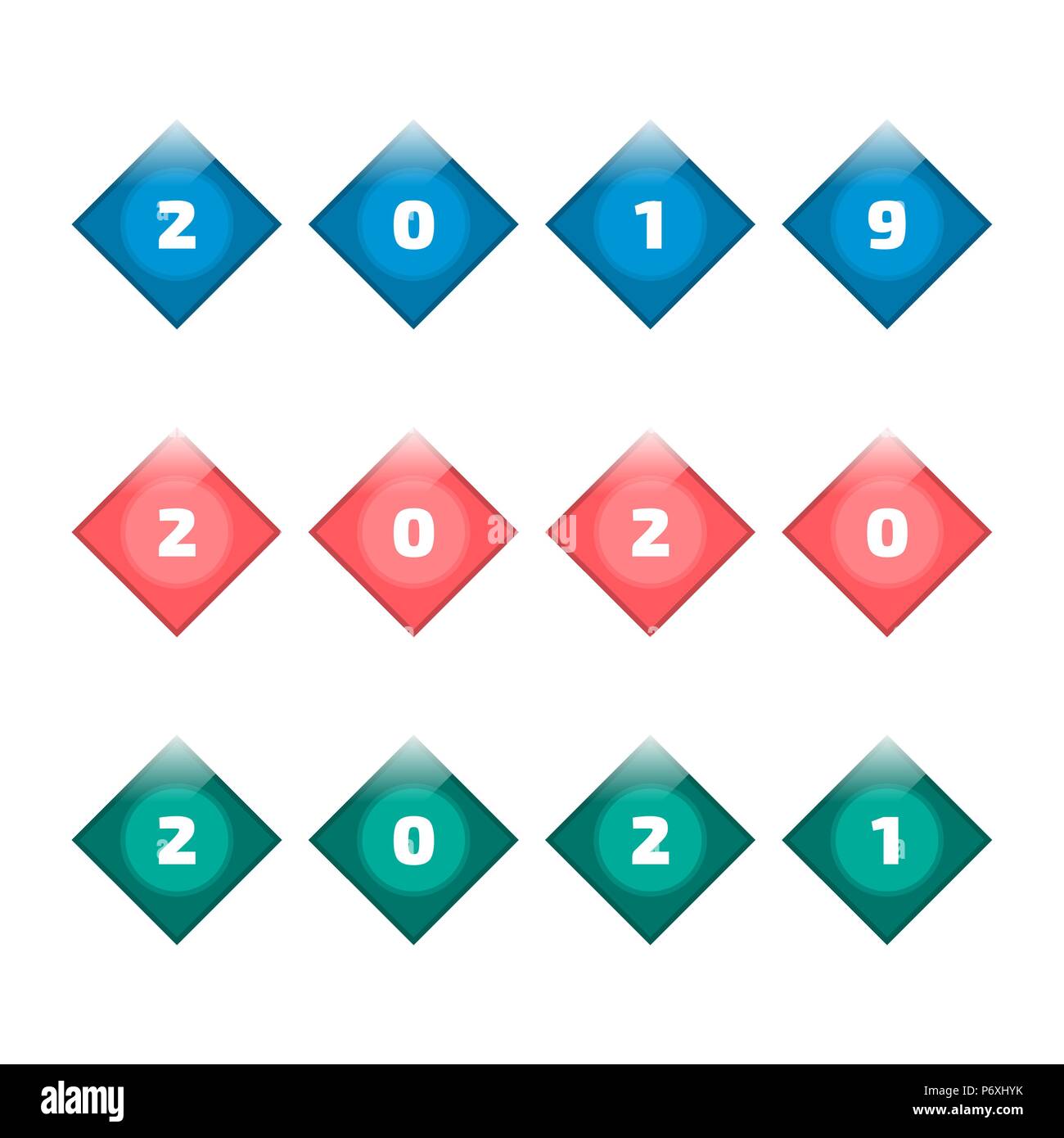 Emerald number Stock Vector Images - Alamy