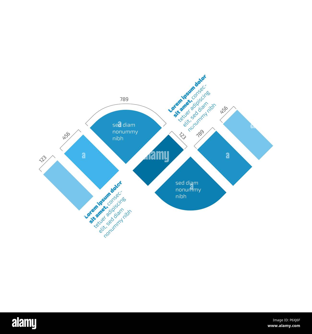 Infographic vector chart design with curved element Stock Vector Image ...