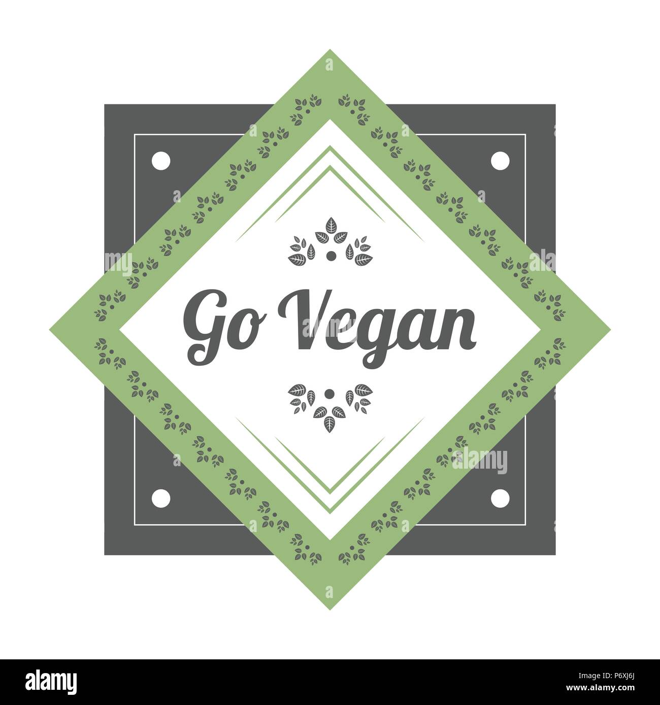 Go vegan badge hi-res stock photography and images - Alamy