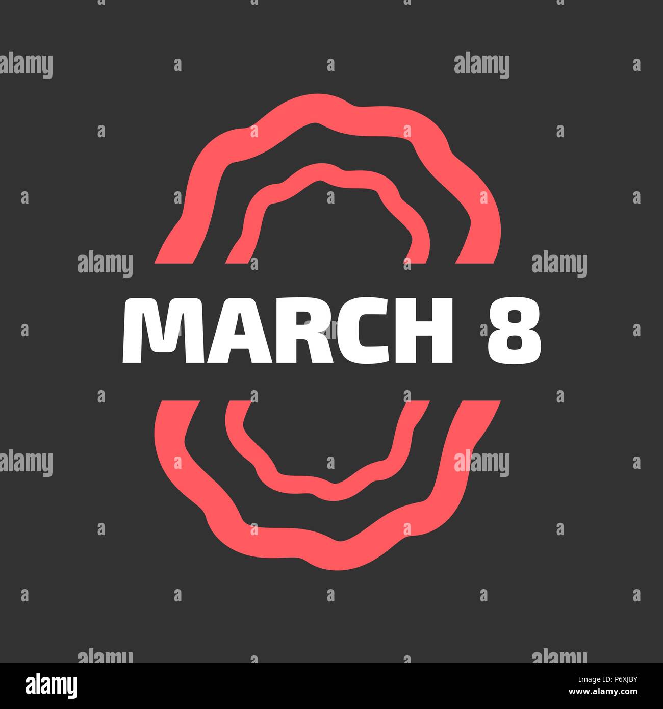 March 8 banner. International womens day vector illustration Stock ...