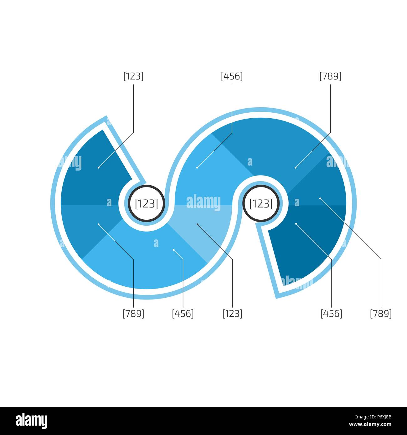Infographic vector chart design with curved element Stock Vector Image ...