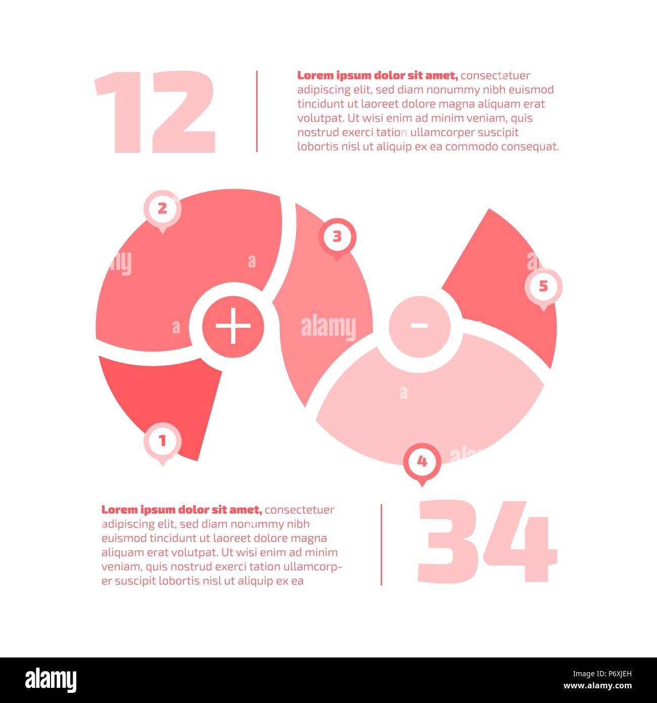 Infographic vector chart design with curved element Stock Vector Image ...