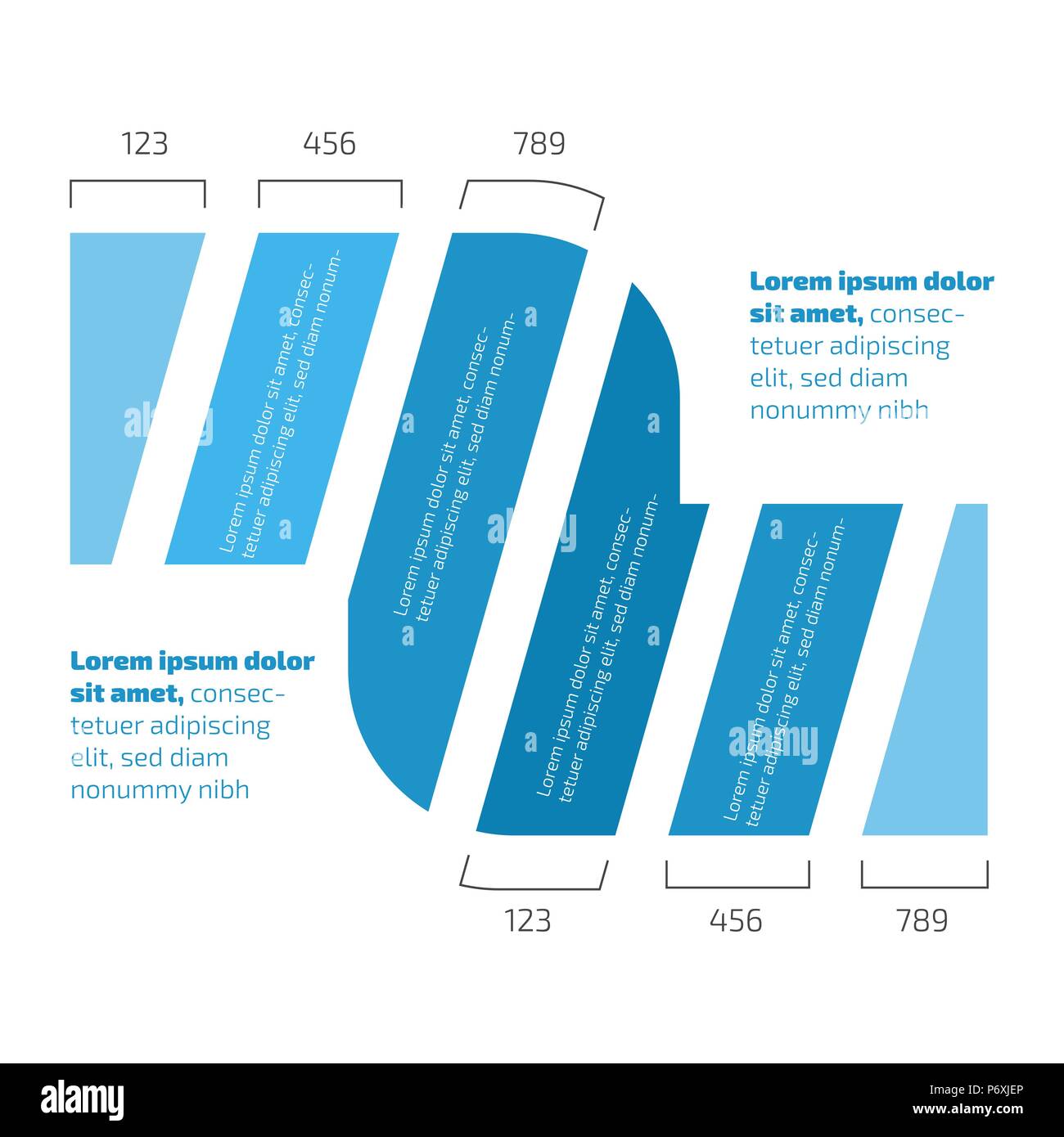Infographic vector chart design with curved element Stock Vector Image ...