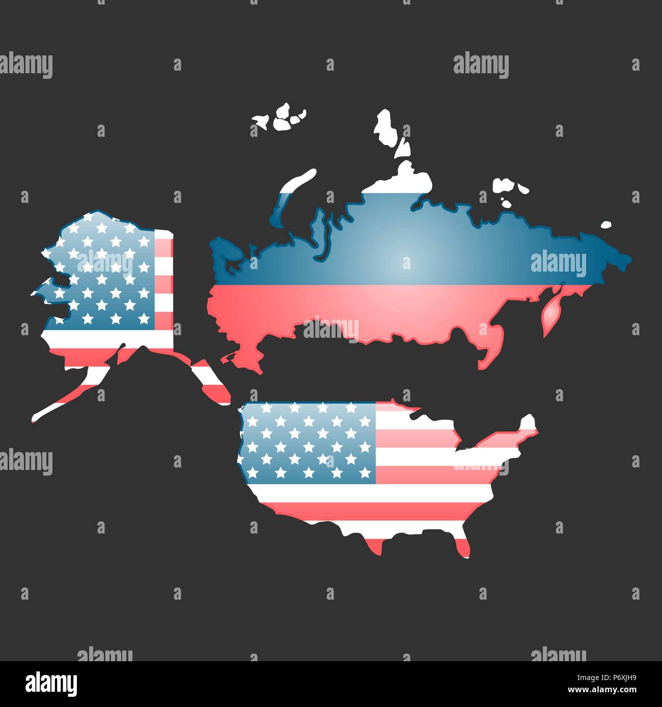 Cold war map Stock Vector Images - Alamy