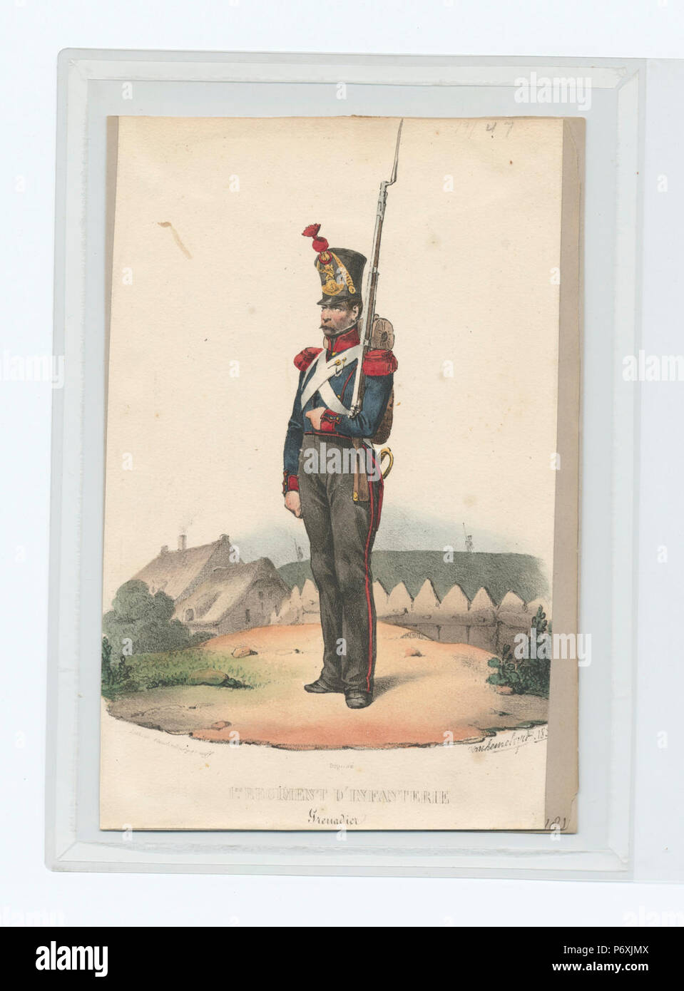 1er régiment d'infanterie. Grenadier Stock Photo - Alamy