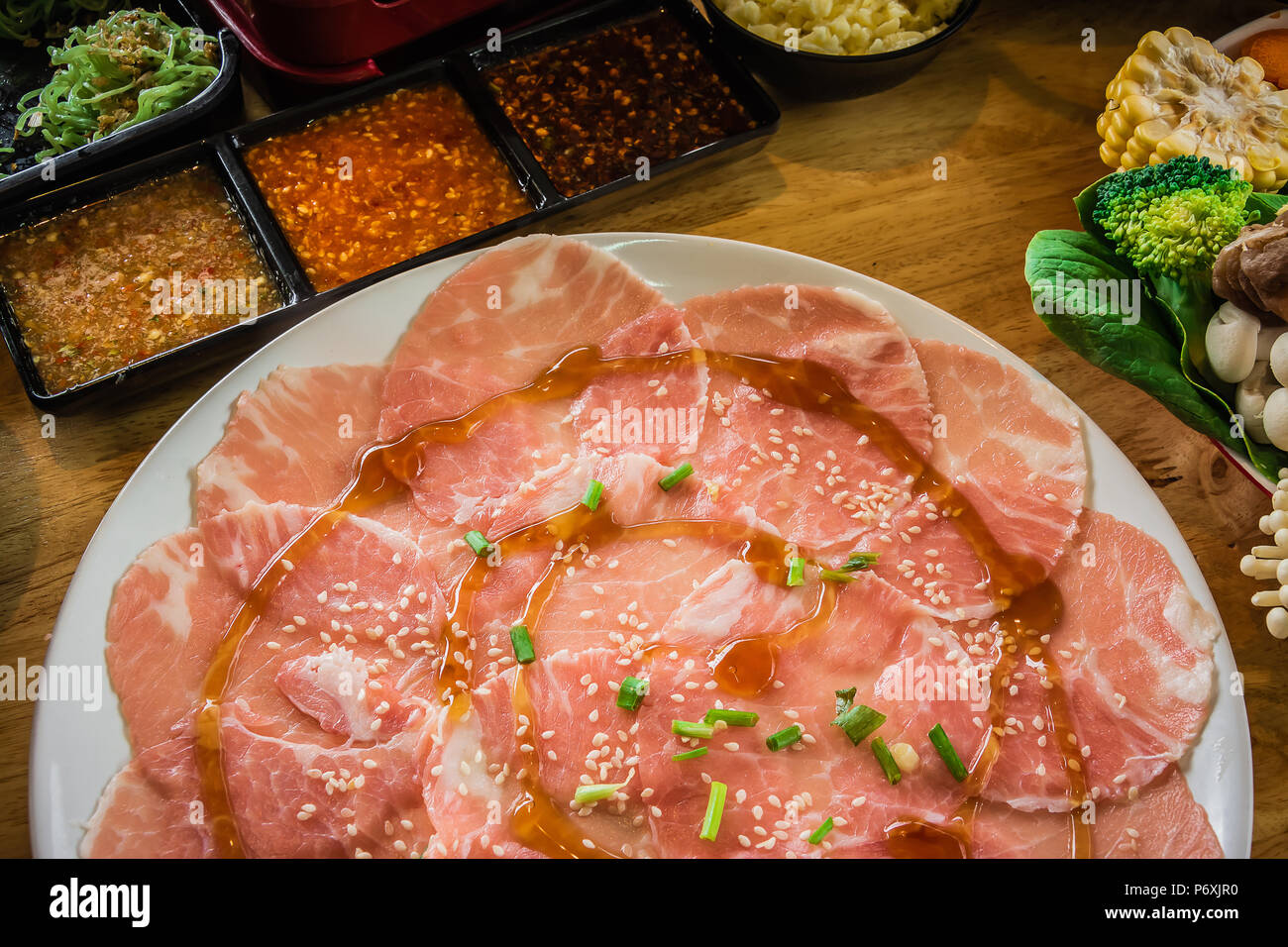 shabu food Korean style Stock Photo - Alamy