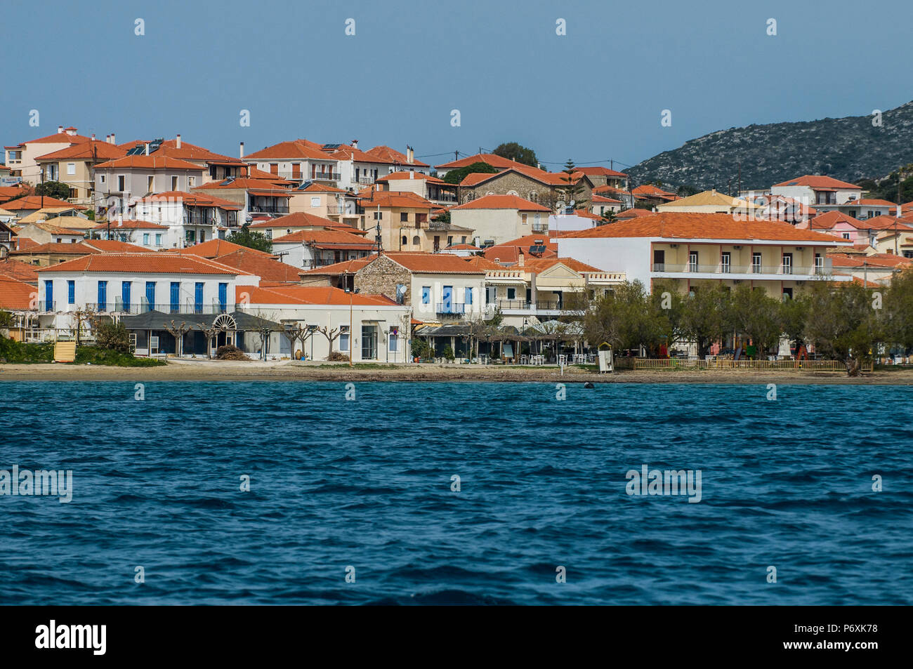 europe, greece, peloponnese, mesinia, methoni, town Stock Photo - Alamy