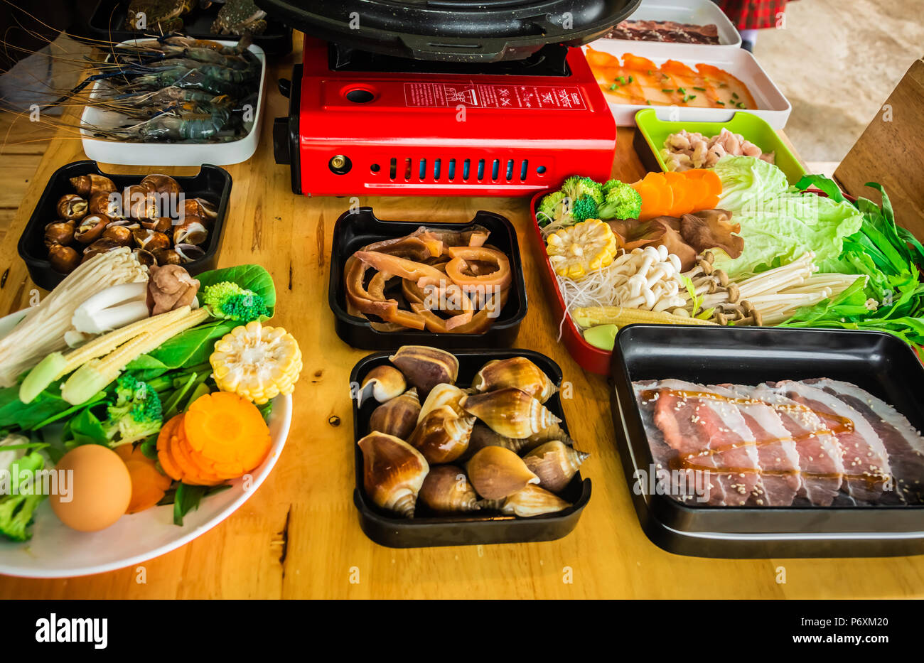 shabu food Korean style Stock Photo - Alamy
