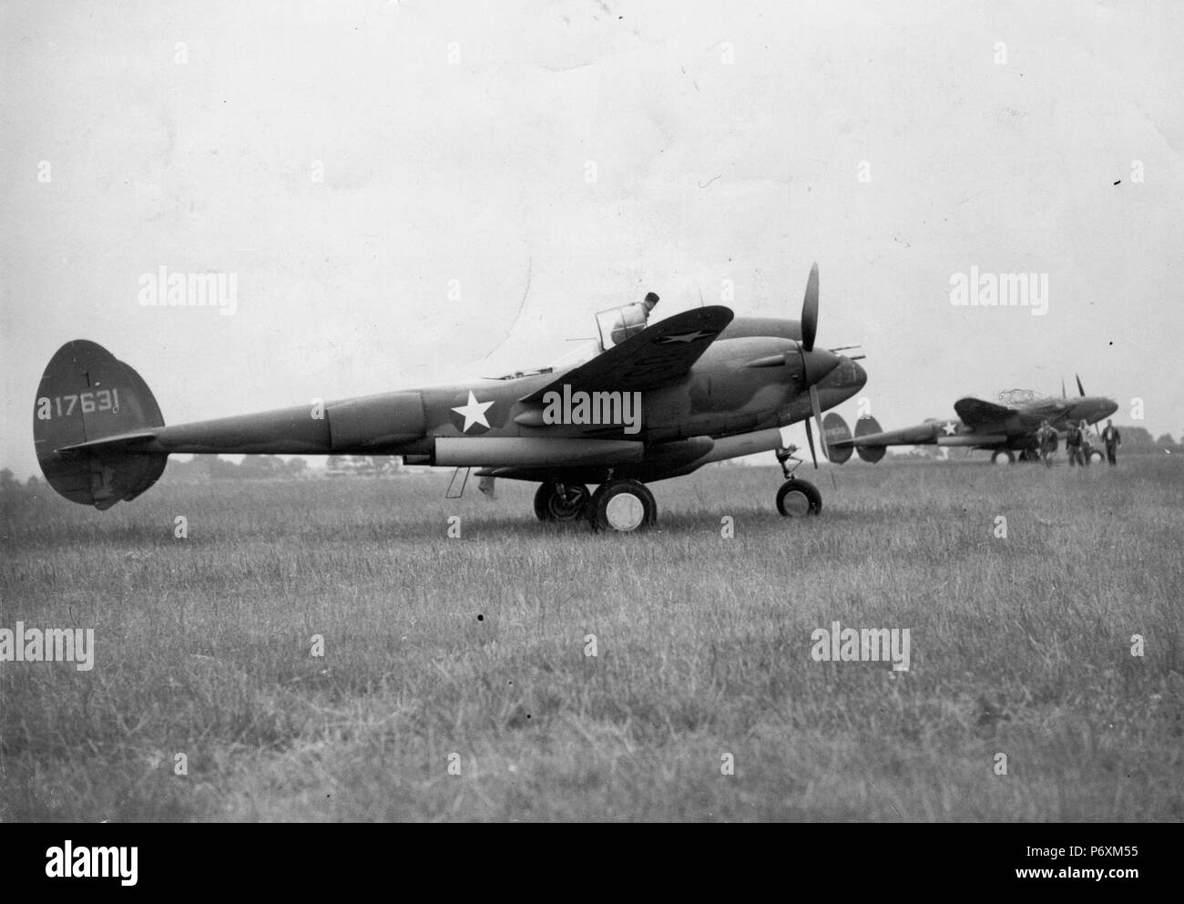 P 38 lightning fighter Black and White Stock Photos & Images - Alamy