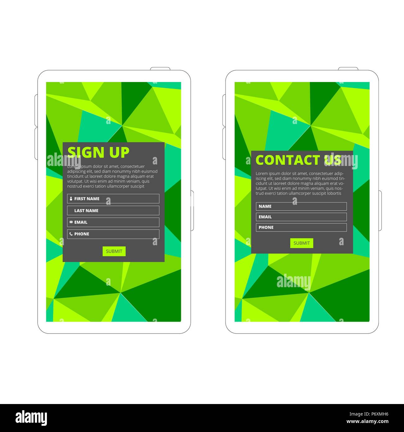 Contact us vector vectors Stock Vector Images - Alamy