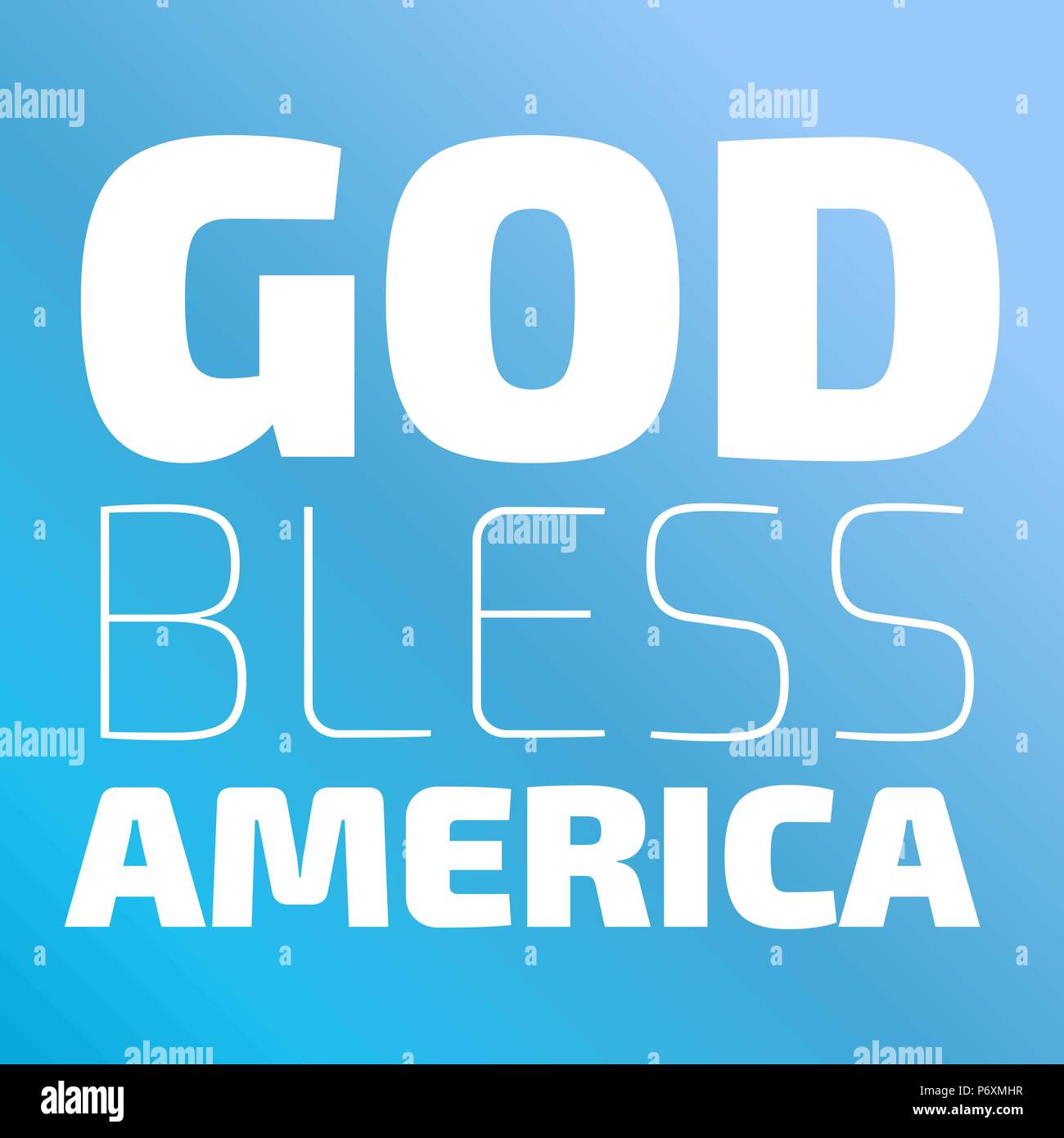 God Bless America banner on a blue background Stock Vector Image & Art ...