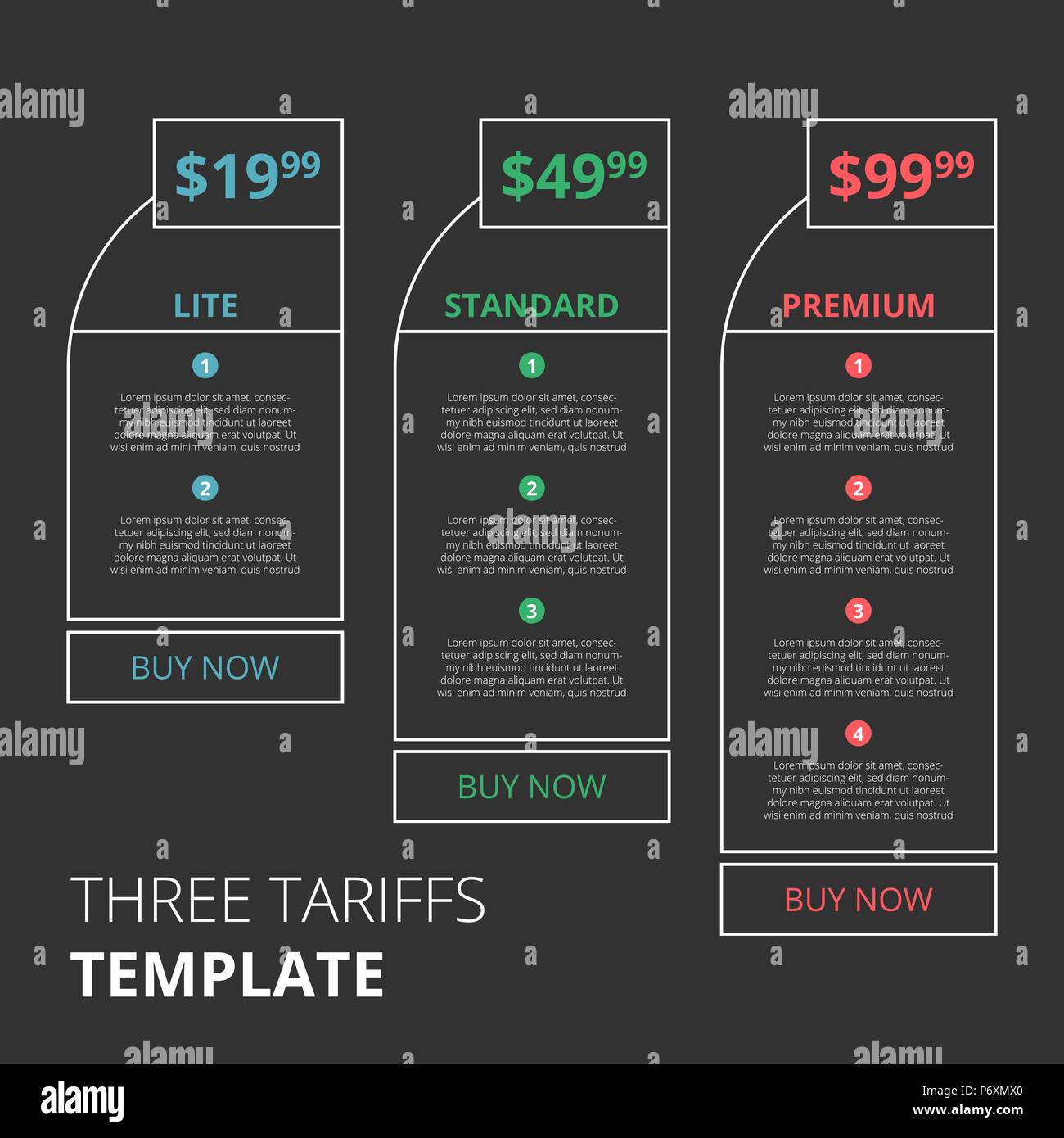Tariffs list Stock Vector Images - Alamy