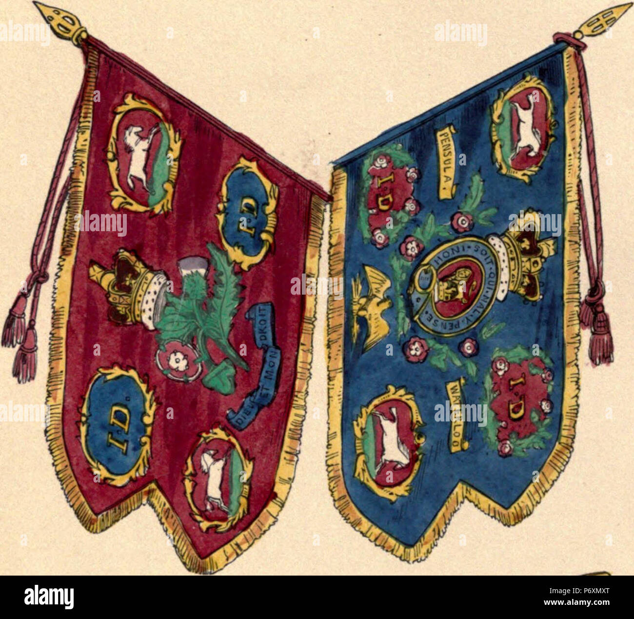 1st Royal Dragoons guidons Stock Photo - Alamy
