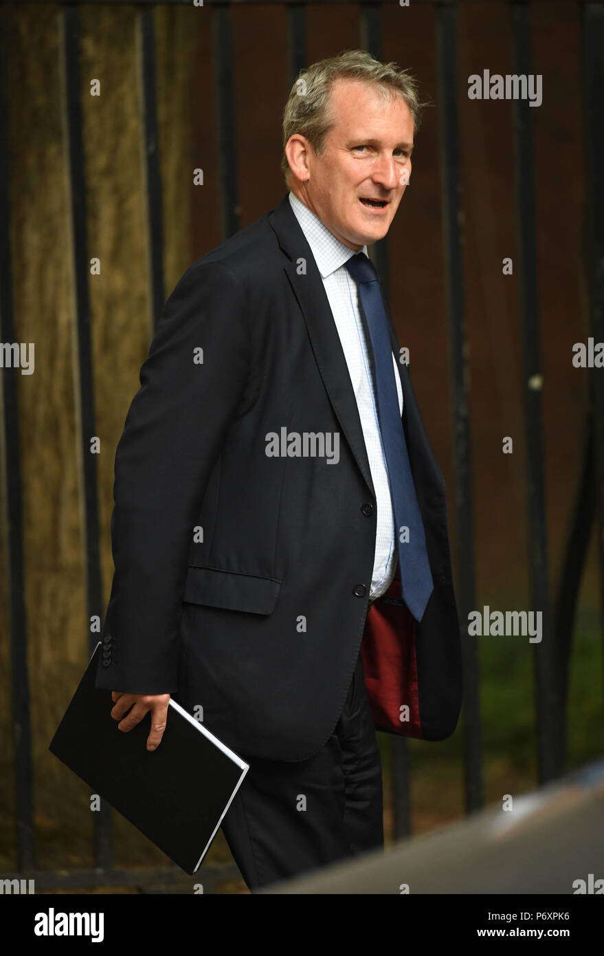 Education Secretary Damian Hinds arrives in Downing Street, London, for ...