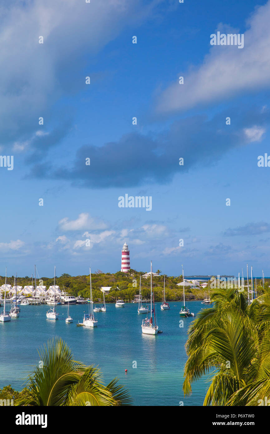 Bahamas, Abaco Islands, Elbow Cay, Hope Town, Elbow Reef Lighthouse ...