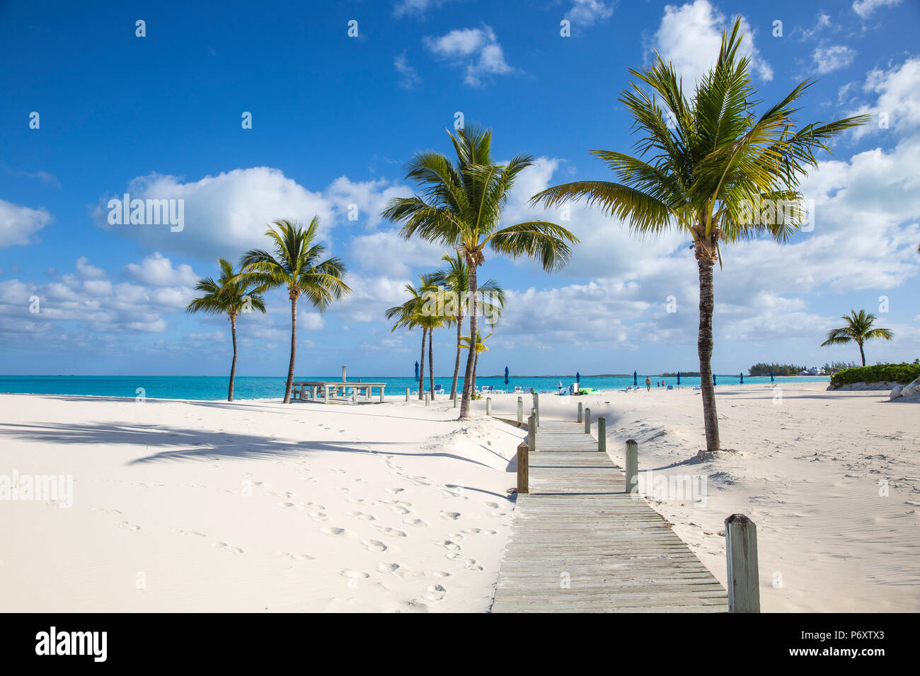 Bahamas, Abaco Islands, Great Abaco, Beach at Treasure Cay Stock Photo ...